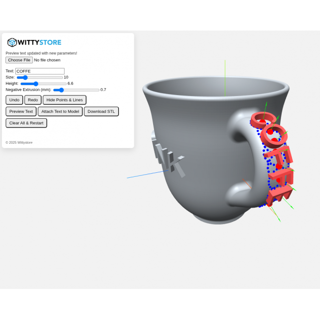 3D Text on Curved 3D Models - Free Online 3D Text Tool